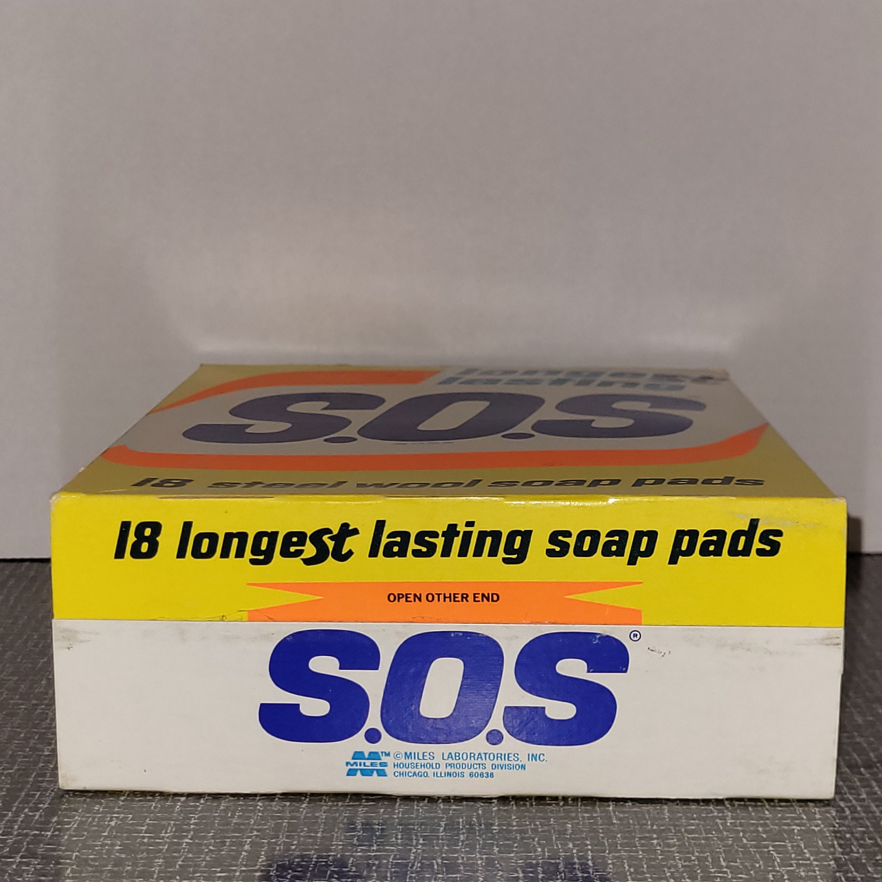 NOS Vintage SOS Steel Wool Soap Pads Sealed Box of 18 1960s - Etsy