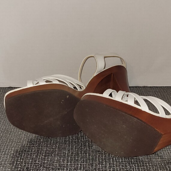 NOS Vintage 1970s California Magdesians White Leather… - Gem