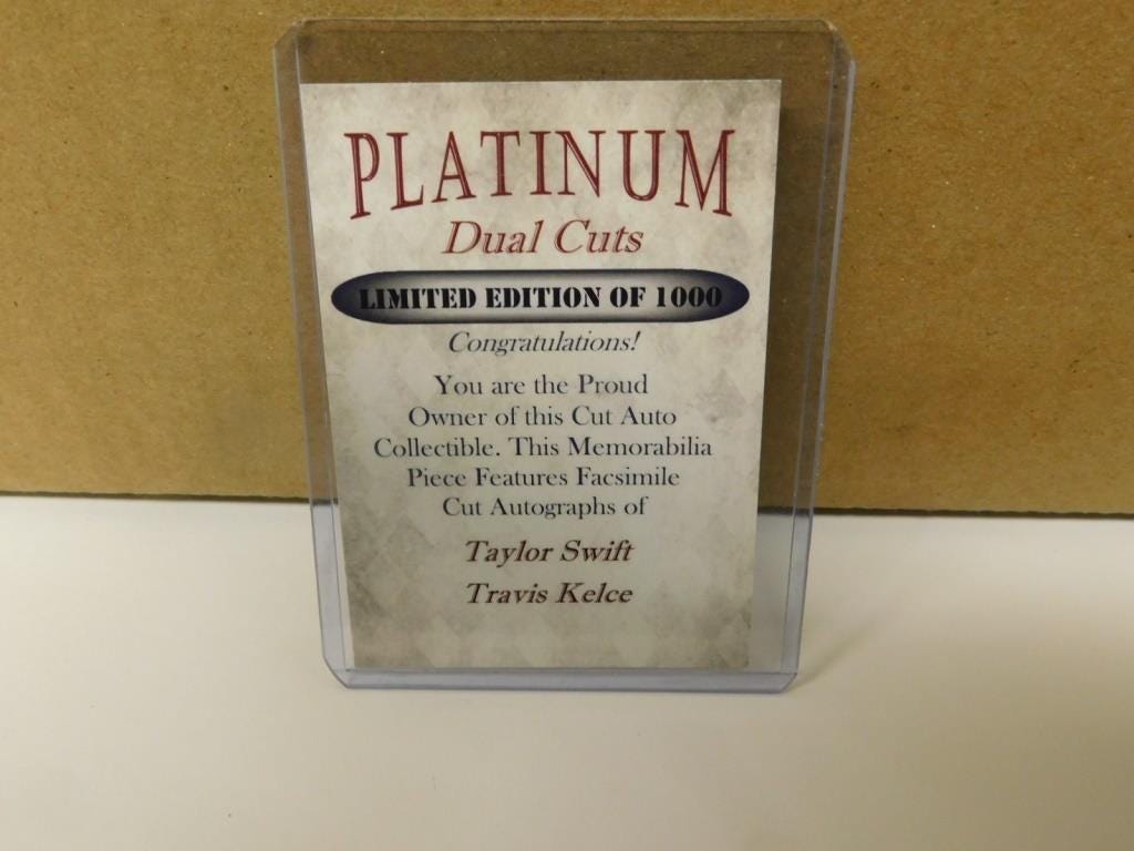 Travis Kelce Taylor Swift Platinum Cuts Facs Autos Kansas City Chiefs ...