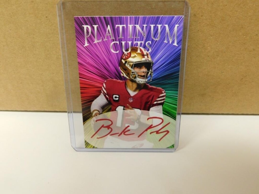 Brock Purdy Platinum Cuts Facs Auto Only 1000 Made San Francisco 49ers ...