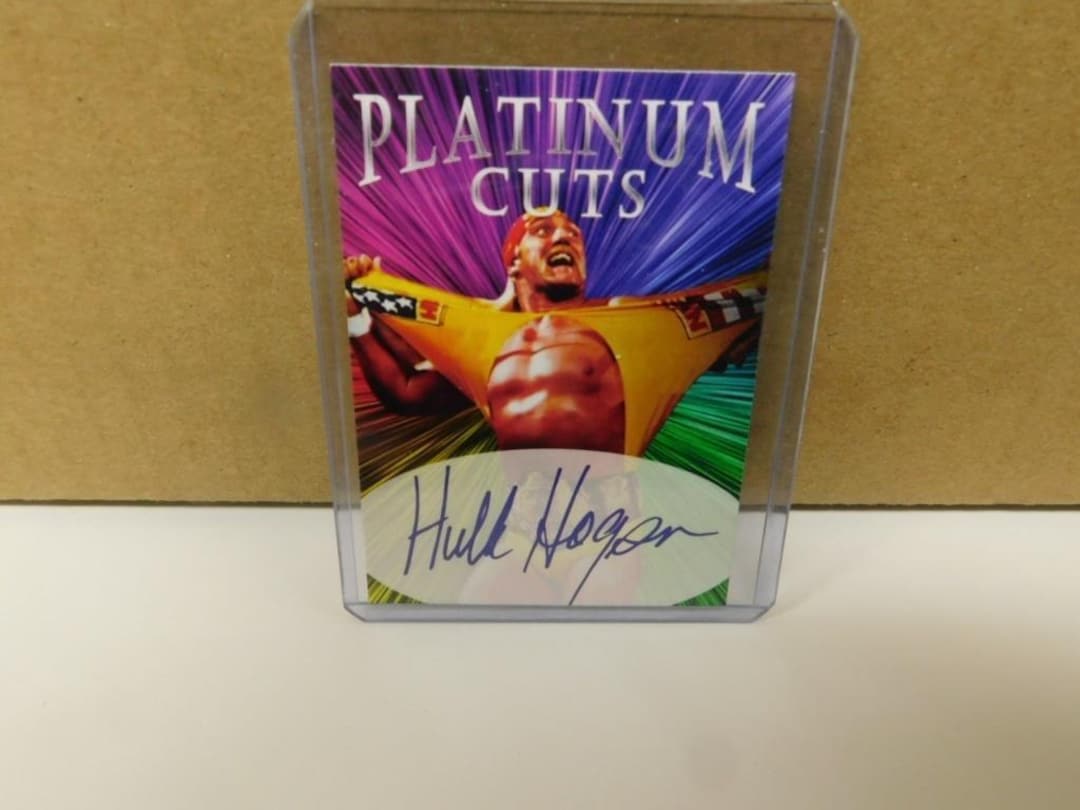 Hulk Hogan Platinum Cuts Facs Auto Only 1000 Made - Etsy