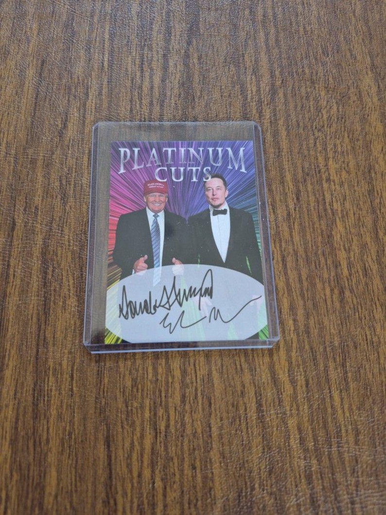 Donald Trump Elon Musk Platinum Cuts Facs Autos Only 1000 Made MAGA ...