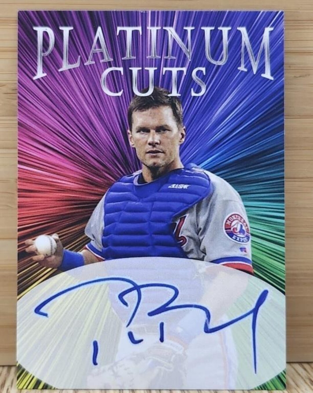 Tom Brady Platinum Cuts Facs Auto Montreal Expos New England Patriots ...