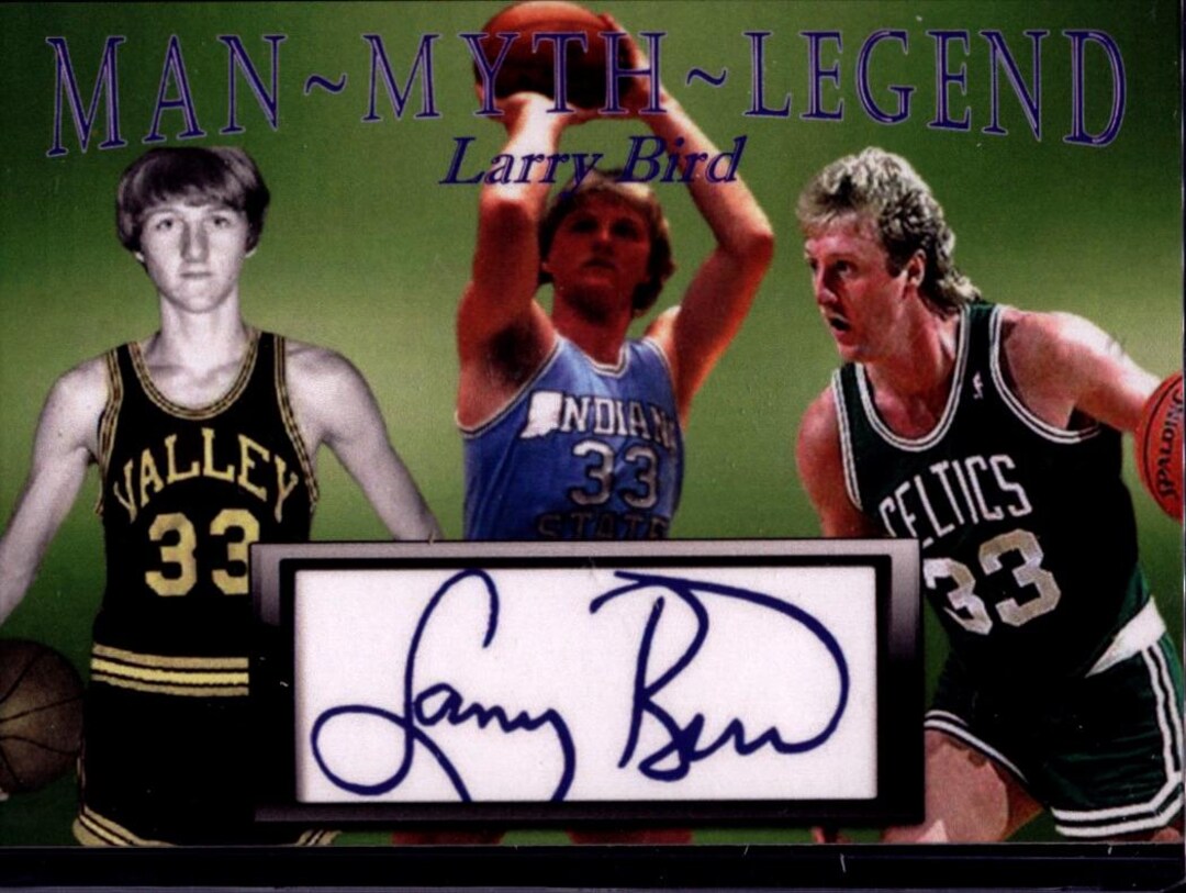 Larry Bird Man Myth Legend Facs Auto Only 1000 Made Boston Celtics - Etsy