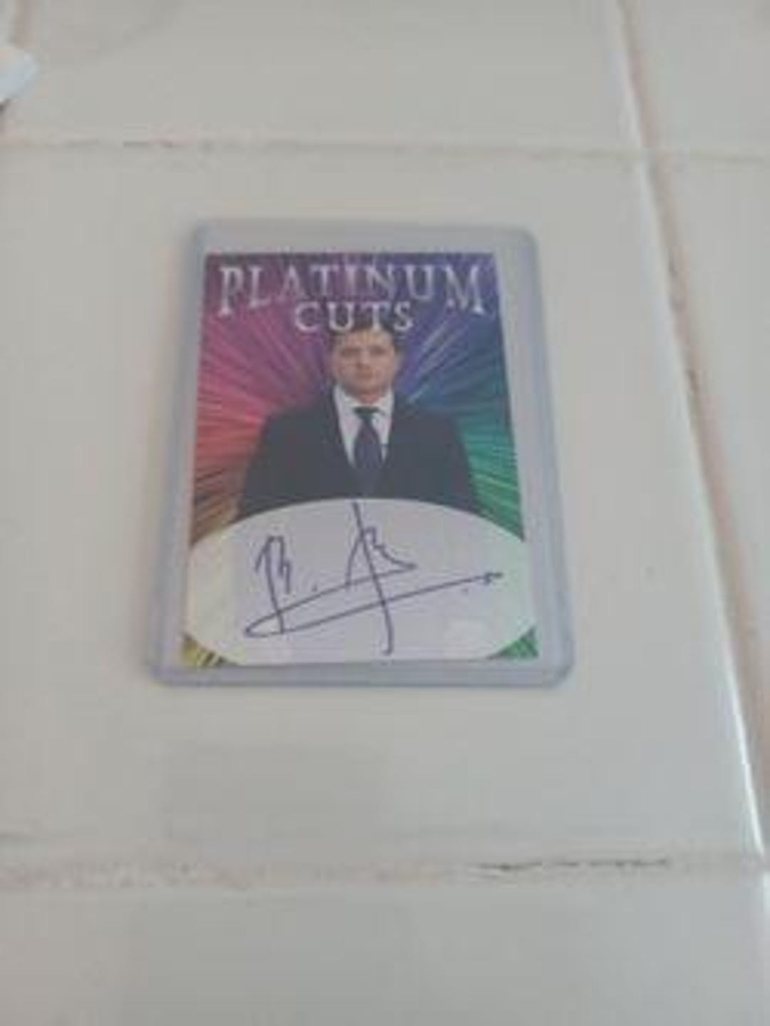 Volodymyr Zelensky Platinum Cuts Facs Auto Only 1000 Made Ukraine ...