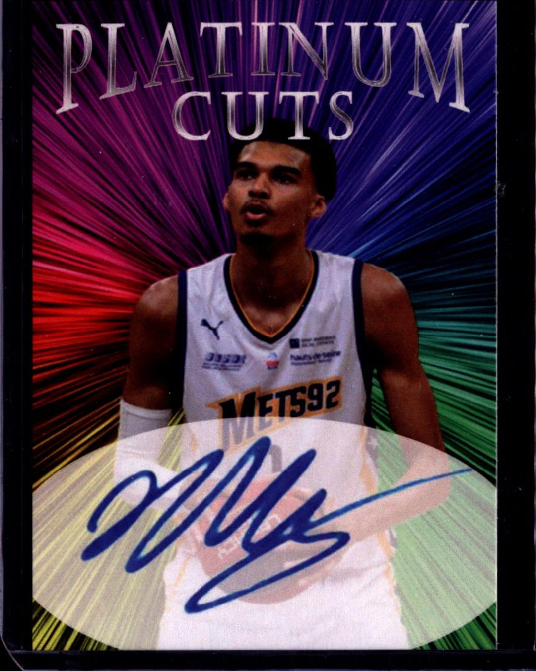 Victor Wembanyama Platinum Cuts Facs Auto Only 1000 Made San Antonio ...