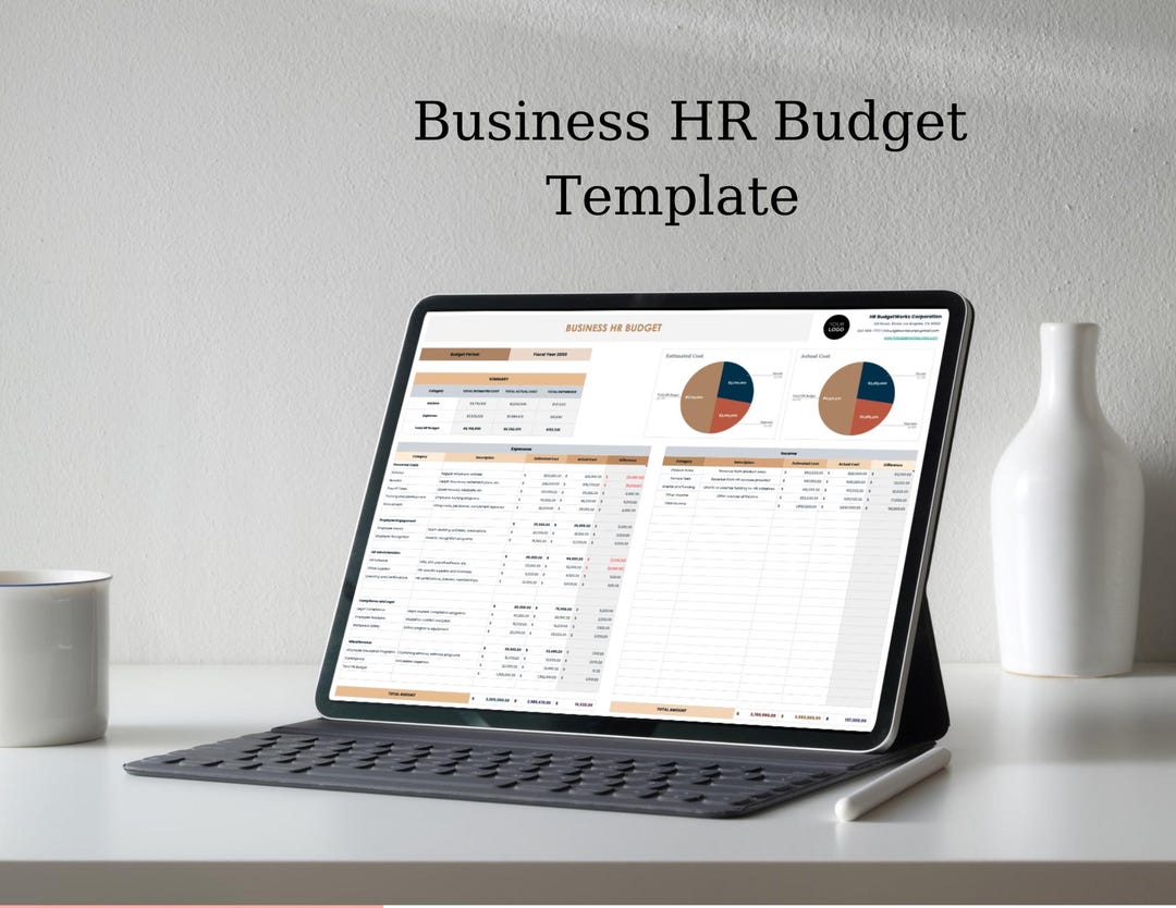 Business HR Budget Template Comprehensive Financial Planning for Human ...