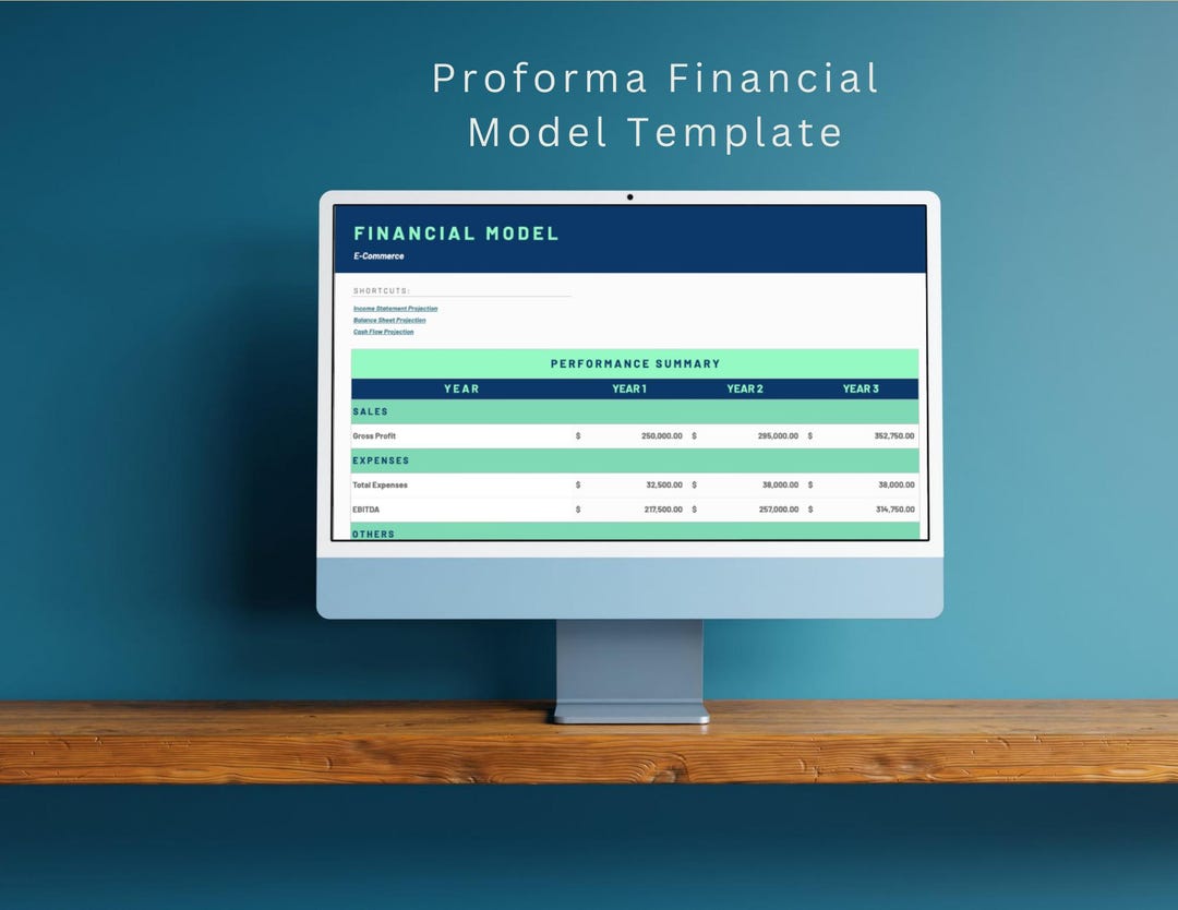 Proforma Financial Model Template Customizable Tool for Budgeting ...