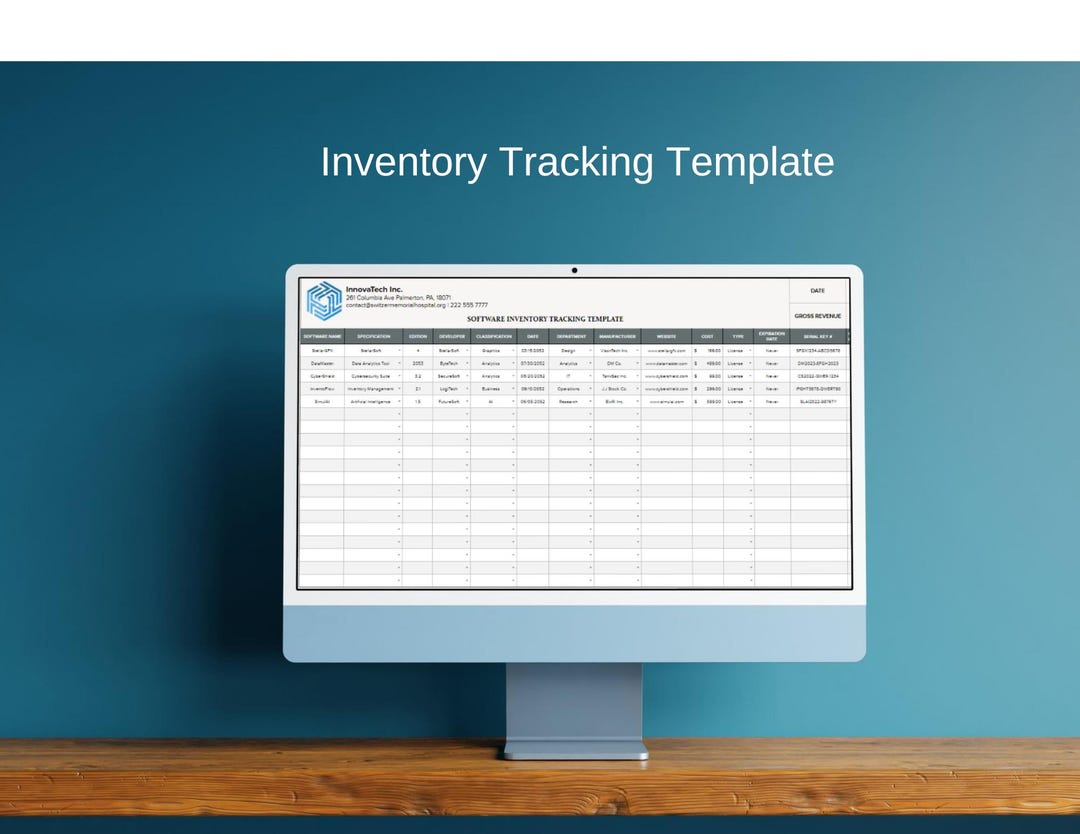 Editable Inventory Tracking Template for Google Sheets, Digital Download, Easy-to-use Stock ...