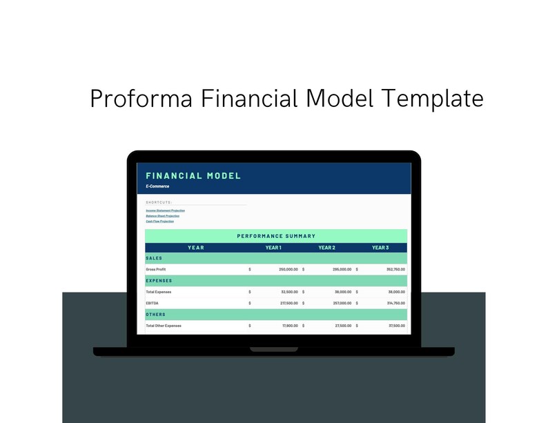 Proforma Financial Model Template Customizable Tool for Budgeting ...