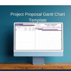 Editable Project Proposal Gantt Chart Template for Google Sheets ...
