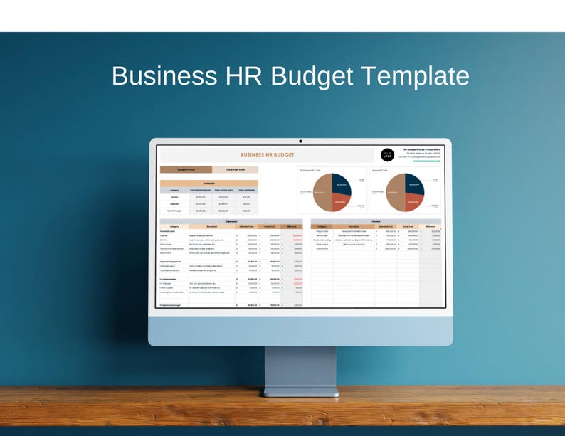 Business HR Budget Template Comprehensive Financial Planning for Human ...
