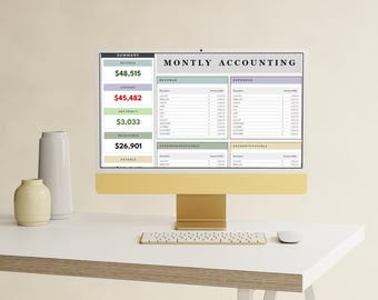 Editable Accrual Accounting Template for Google Sheets, Digital Download, Easy-to-use Financial ...