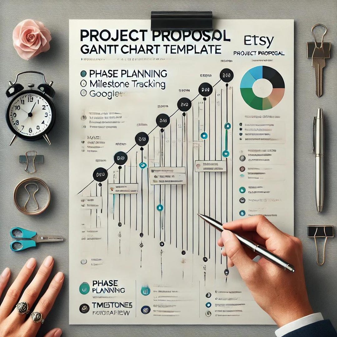 Editable Project Proposal Gantt Chart Template for Google Sheets ...