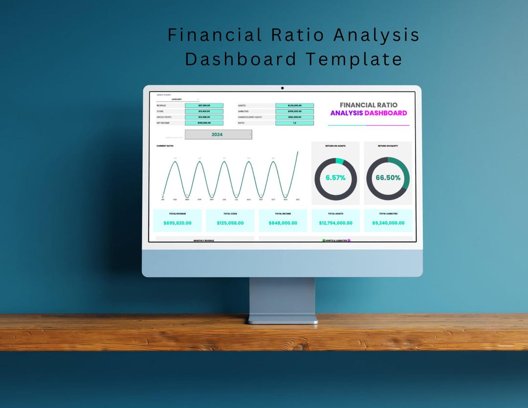 Financial Ratio Analysis Dashboard Template Visualize Profitability ...