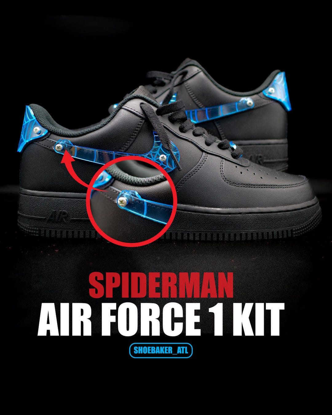 Spider-man Air Force 1 DIY Sneaker Craft Kit - Etsy