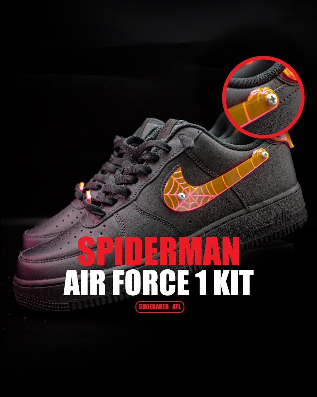 Spider-man Air Force 1 DIY Sneaker Craft Kit - Etsy