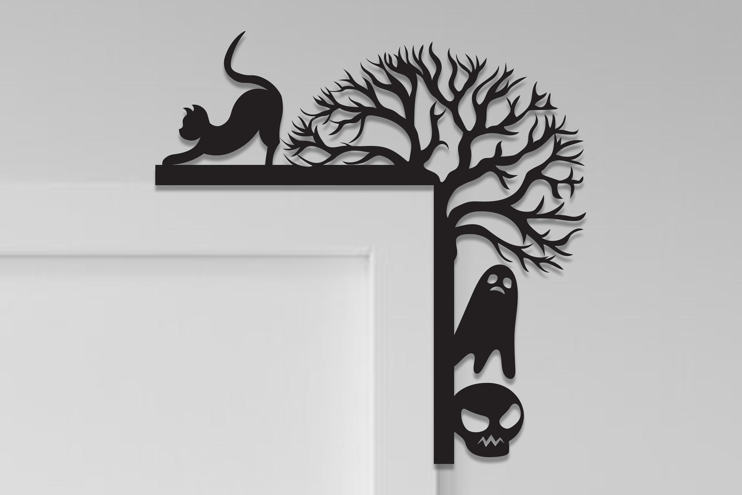Laser Cut Creepy Halloween Door Corner Bundle 3D Laser Cut SVG Files ...