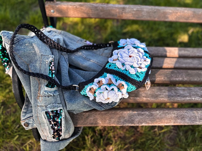 Crochet Pattern Granny Square Belt Bag Digital DIY PDF File Instant ...
