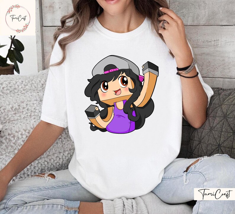 Aphmau Plushies T-shirt, Aphmau Aaron Lycan, Youtuber Gamers Boys Girls ...