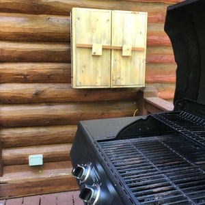 Grillbox is a Cedar Cabinet Designed to Use as an Outdoor Box Holding ...