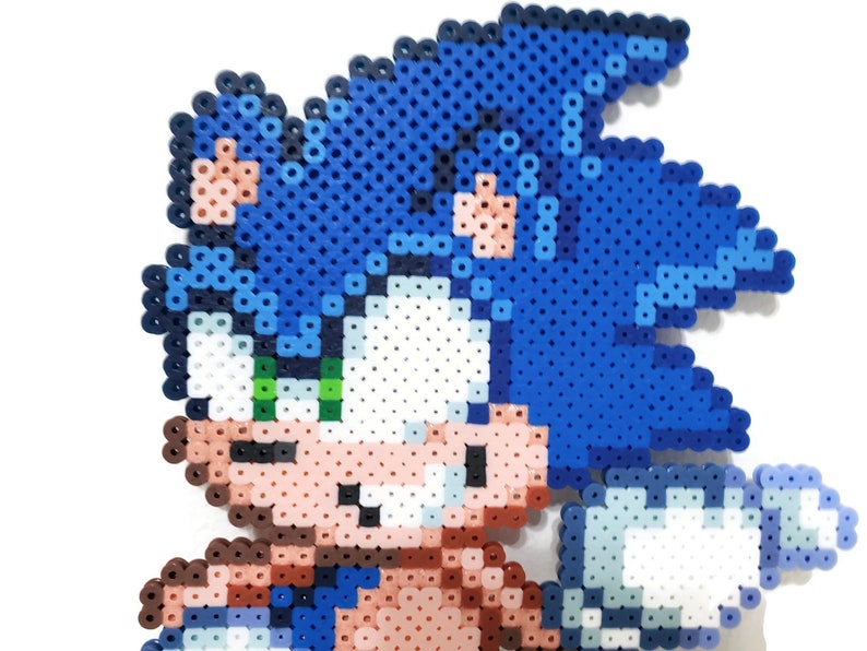 Sonic the Hedgehog and Tails Pixel Art Figures - Etsy Canada