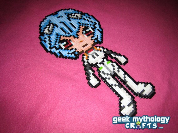 Items similar to Neon Genesis Evangelion Rei Ayanami Chibishou Perler ...