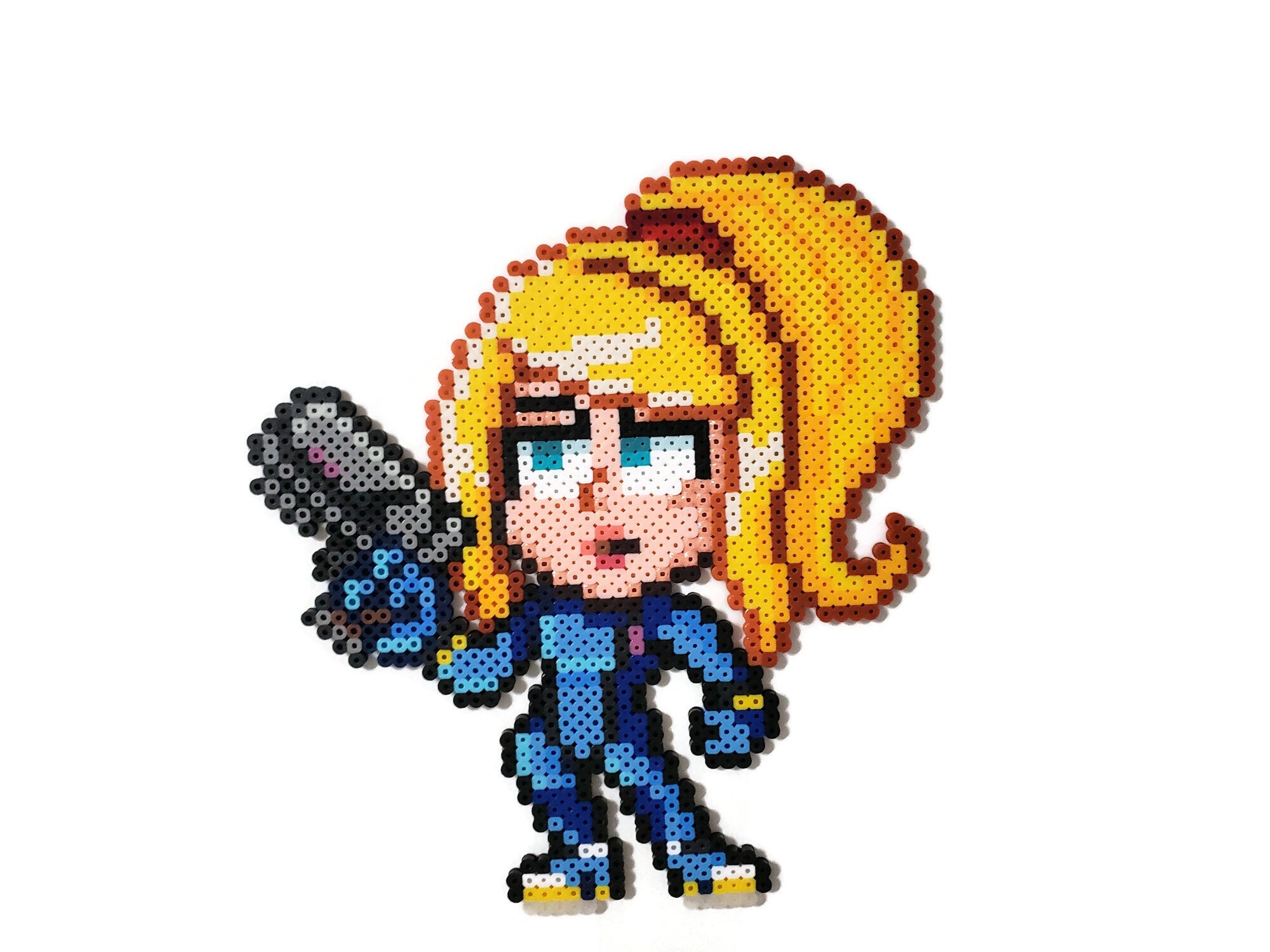 Metroid / Samus & Zero Suit Samus / Pixel Art Fuse Bead | Etsy
