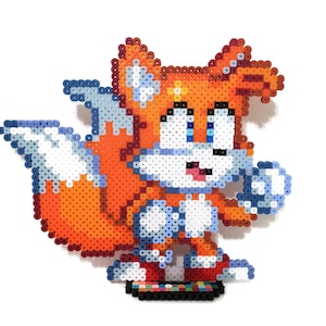 Sonic the Hedgehog and Tails Pixel Art Figures - Etsy Canada