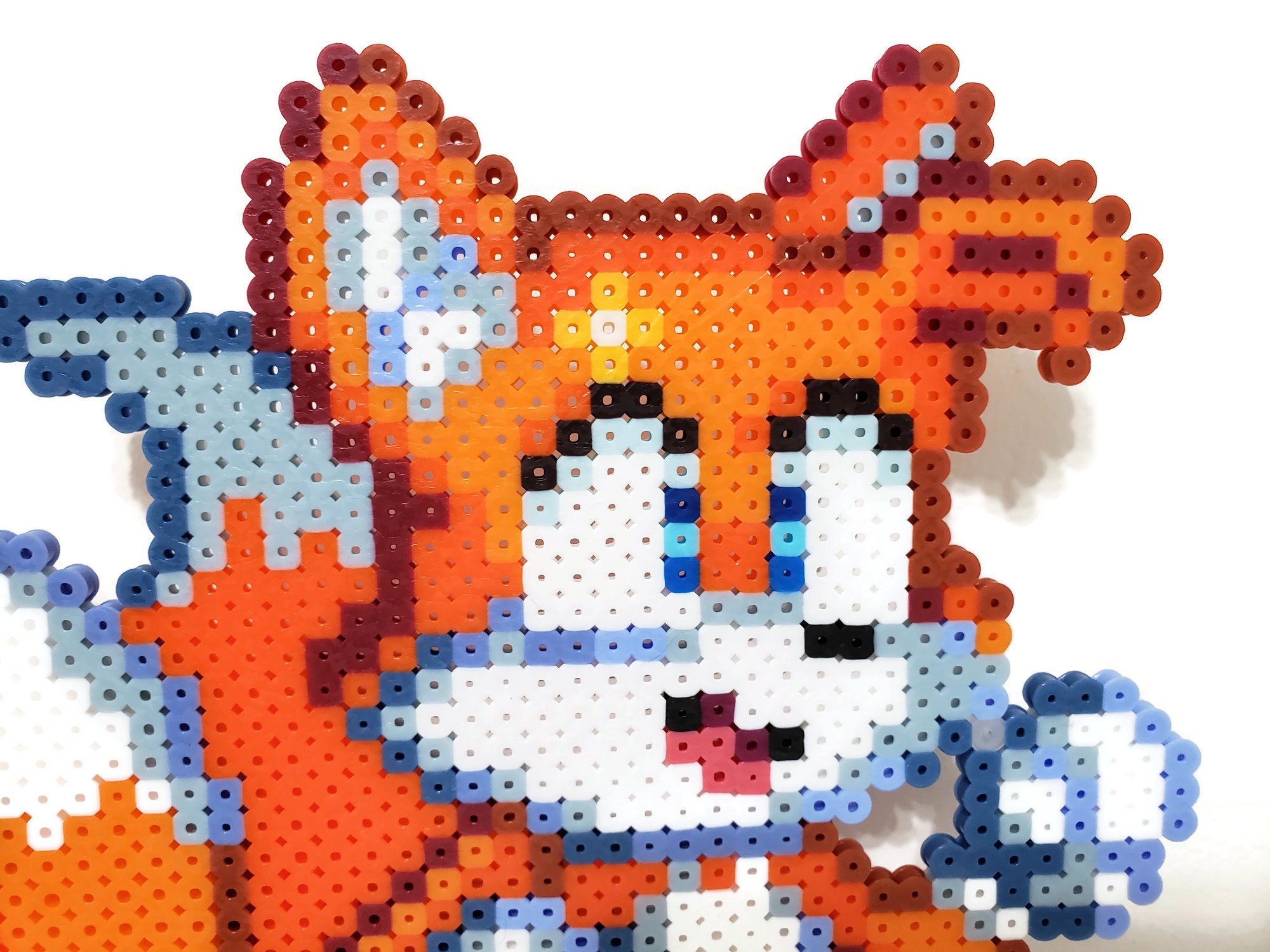 Sonic the Hedgehog y Tails / Figuras de Pixel Art | Etsy España