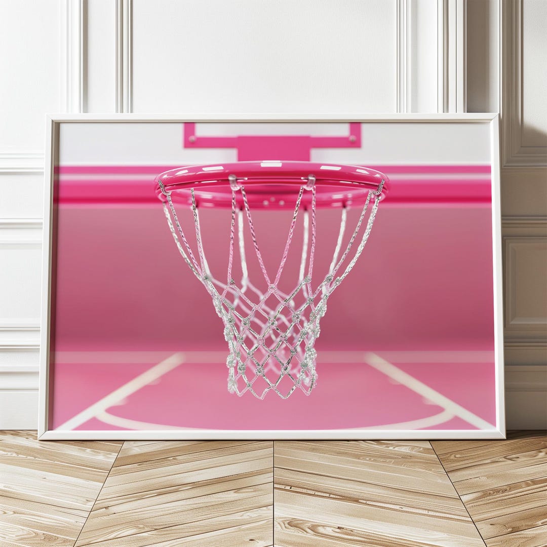 Sparkling Diamond Bedazzled Basketball Net, Pink, Digital Download ...