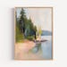 Original Abstract Lake Painting Art Print | Abstract Lake Art | Fine ...