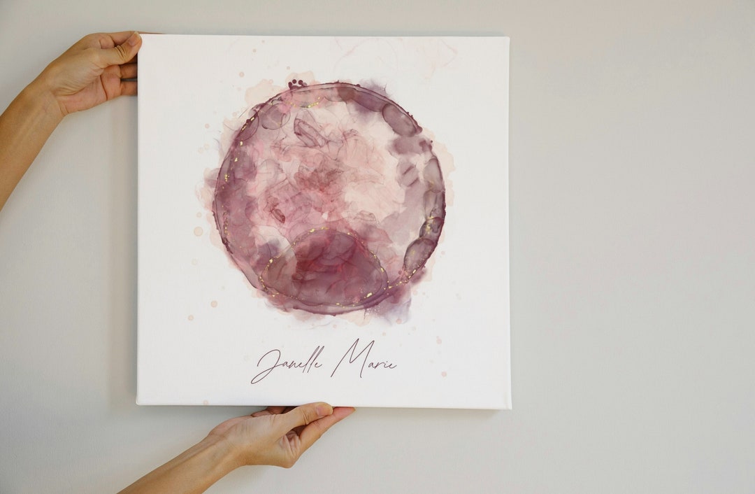 Custom IVF Art Embryo Watercolor Personalized Pregnancy Gift IVF Embryo ...