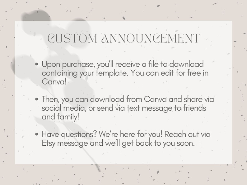 Simple Neutral Baby Ultrasound Announcement Template | Digital Reveal ...