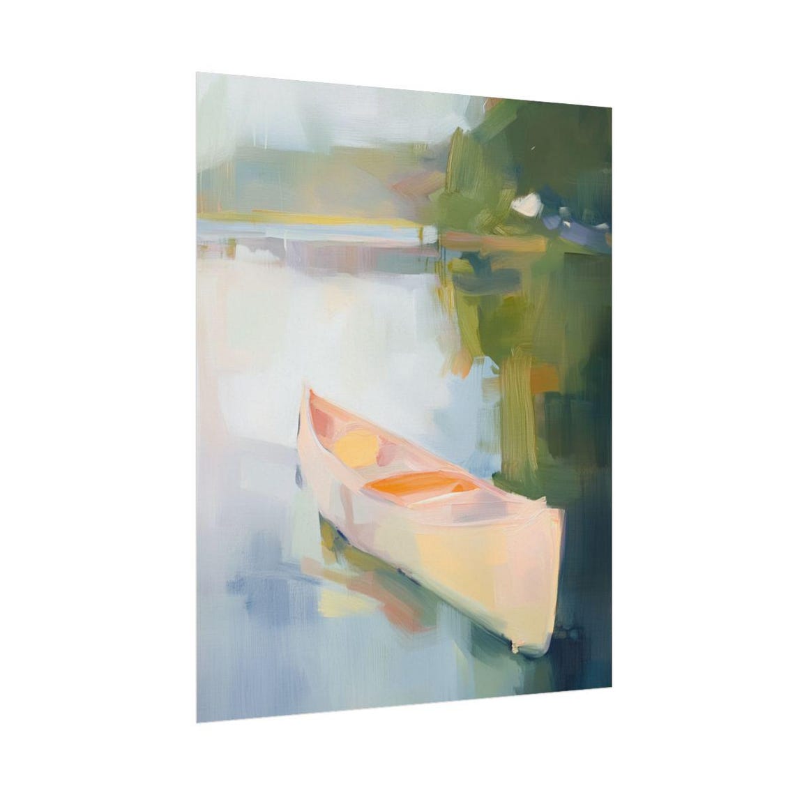 Canoe Art Print | Scenic Canoe Print, Rustic Home Decor, Outdoor Art ...