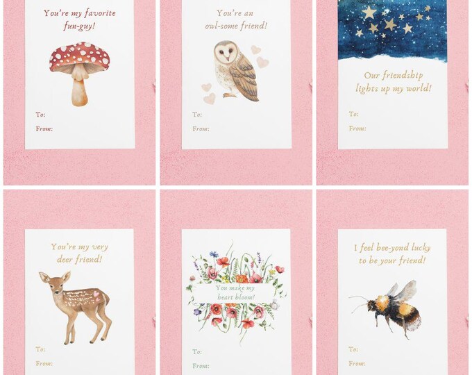 Nature Valentine's Day Cards - Printable | Nature Puns | Woodland ...