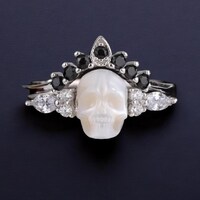 Pearl Skull - Etsy