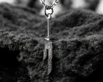 Toji Fushiguro Silver Inverted Spear of Heaven Pendant Necklace - Etsy