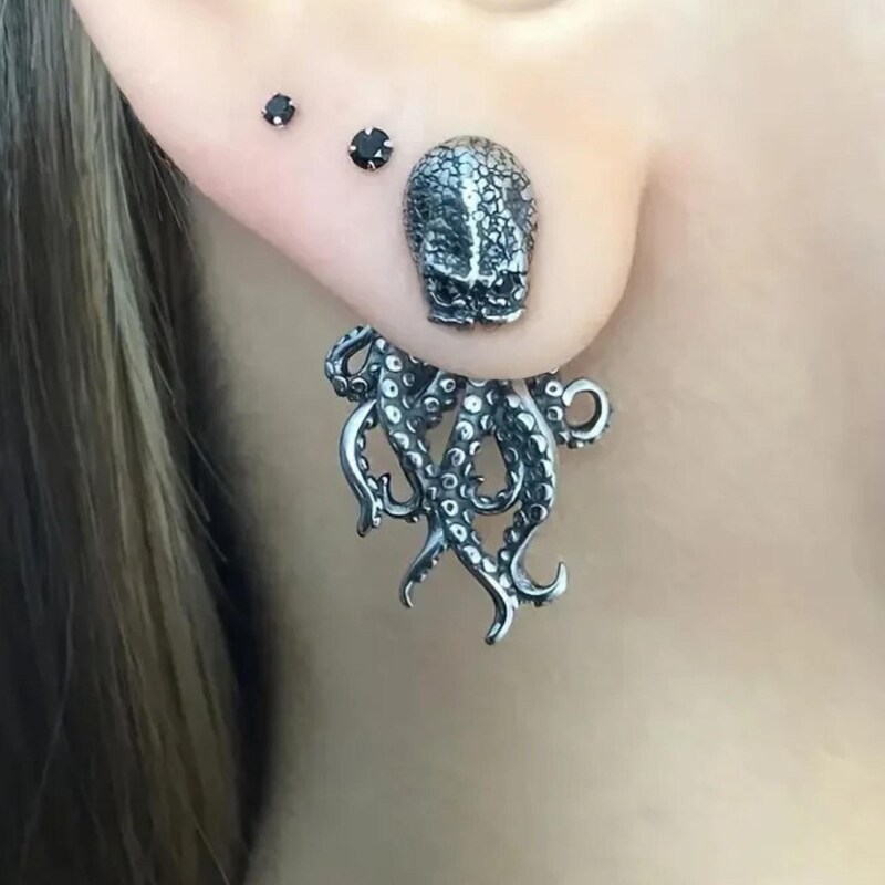 Octopus Tentacle Earrings - Etsy