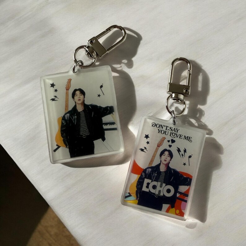 Jin Acrylic Keychain: K-pop ARMY Gift - Echo, Super Tuna, Wootteo - Etsy
