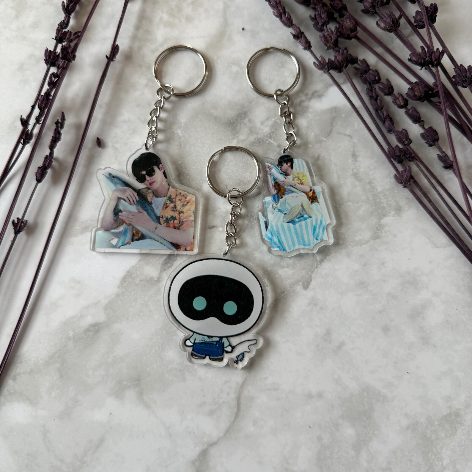 Jin Acrylic Keychain: K-pop ARMY Gift - Echo, Super Tuna, Wootteo - Etsy