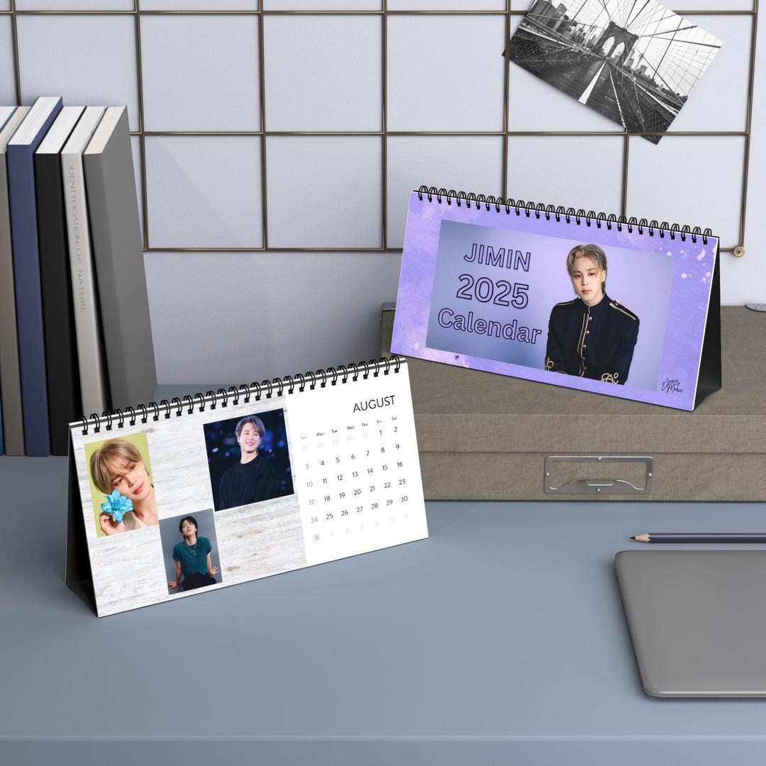 Jimin 2025 Desk Calendar BTS Kpop Office Decor Stylish Wall Art for ...