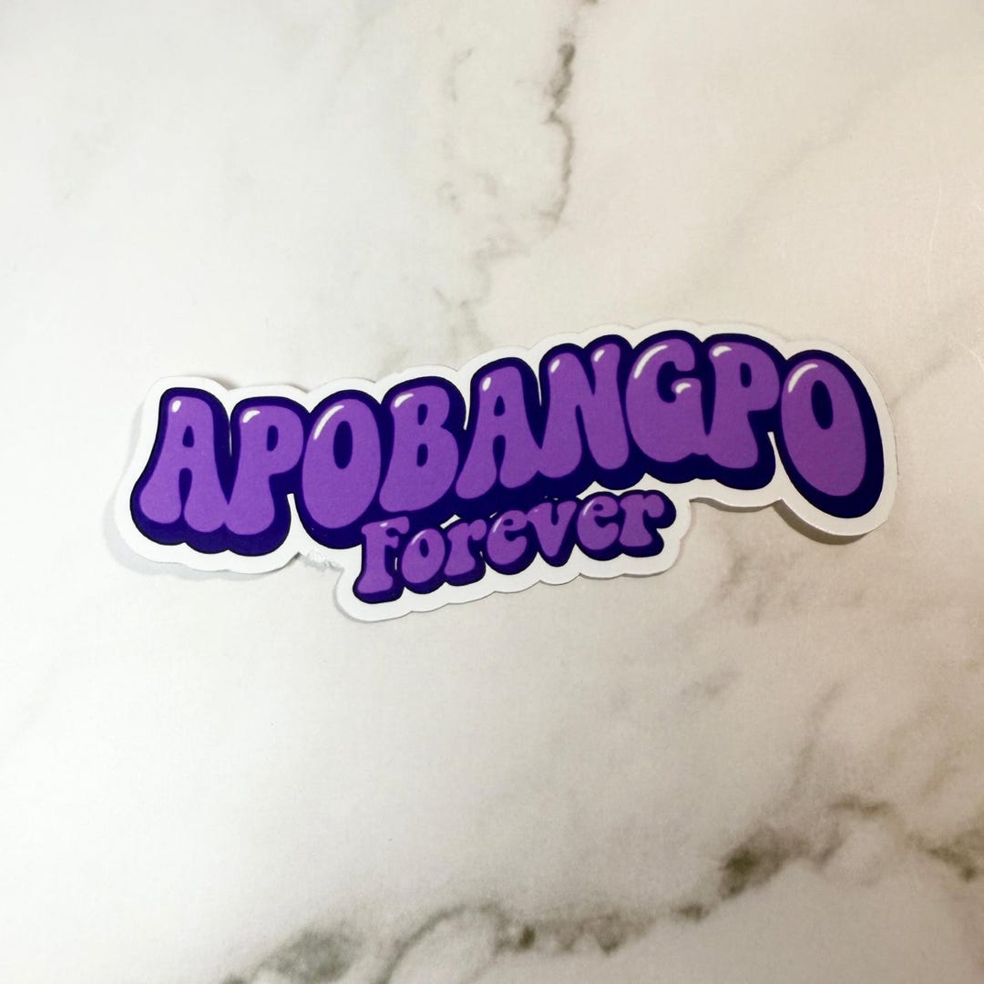 BTS APOBANGPO Forever Stickers for Laptops, Water Bottles & More Fun ...