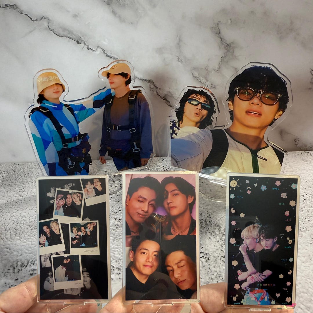 Jungkook and Taehyung Standee - Acrylic K-pop Collectible Decor ...