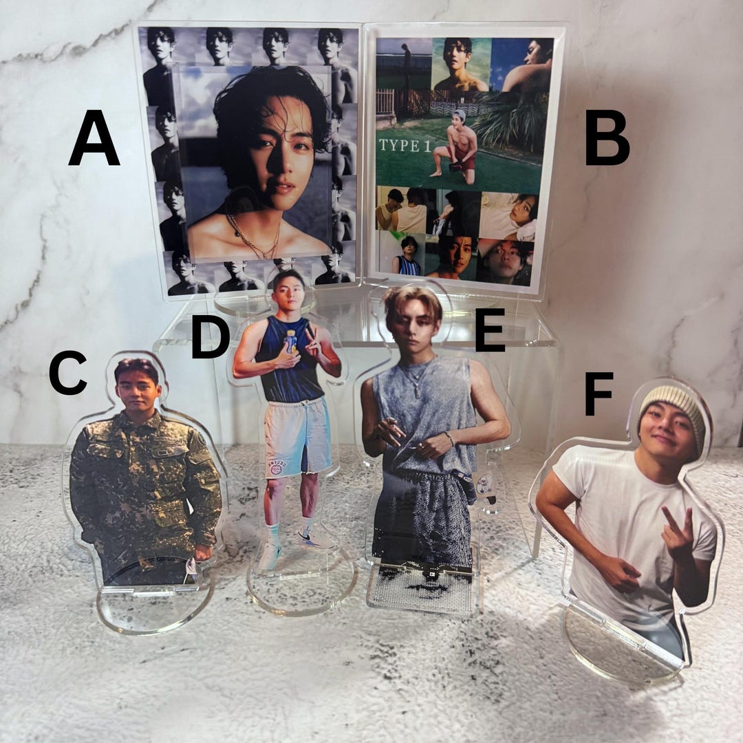 Taehyung Standee - Acrylic K-pop Collectible Decor, Fan Art, Cute Table ...