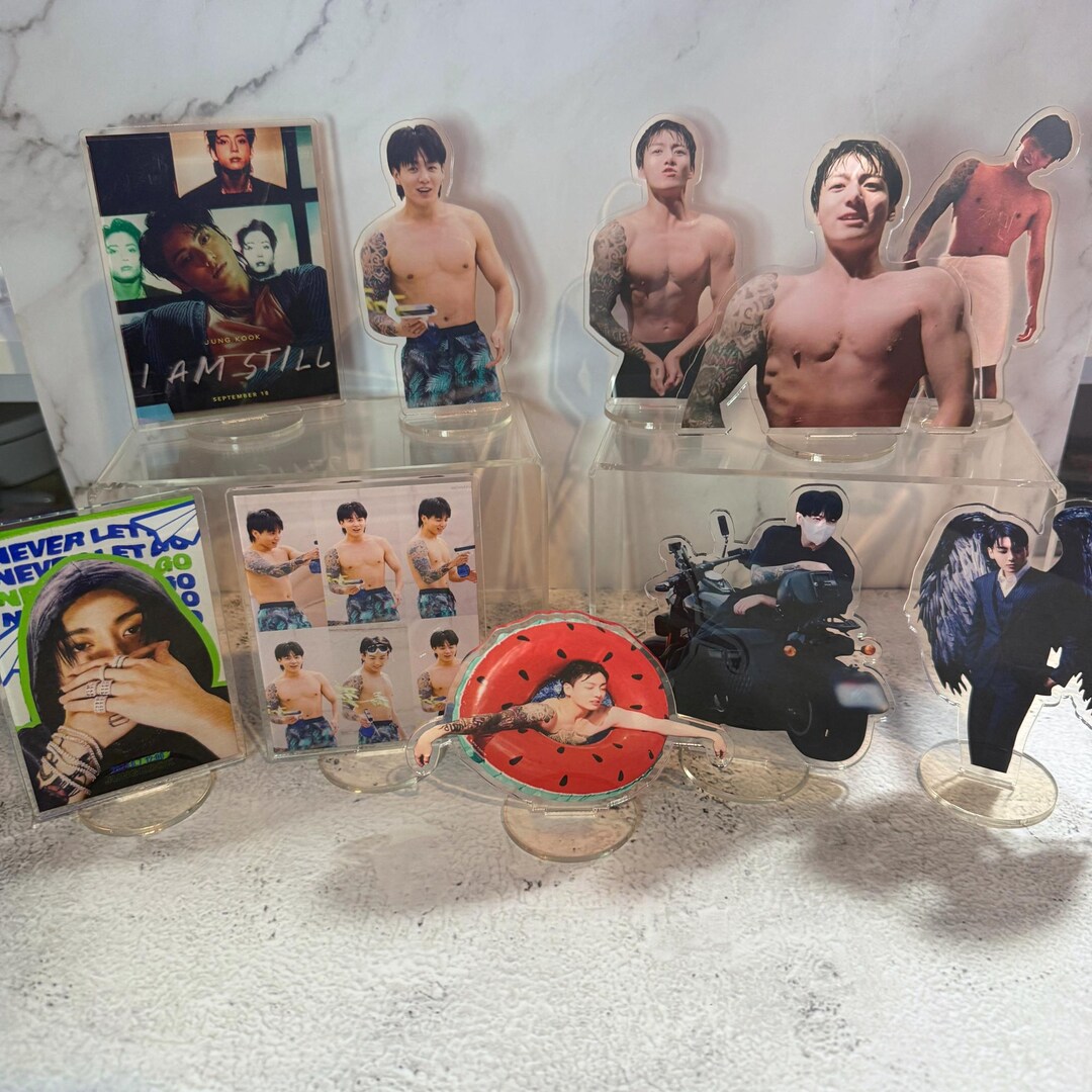 Jungkook Acrylic Standee: K-pop Fan Art Decor - Etsy