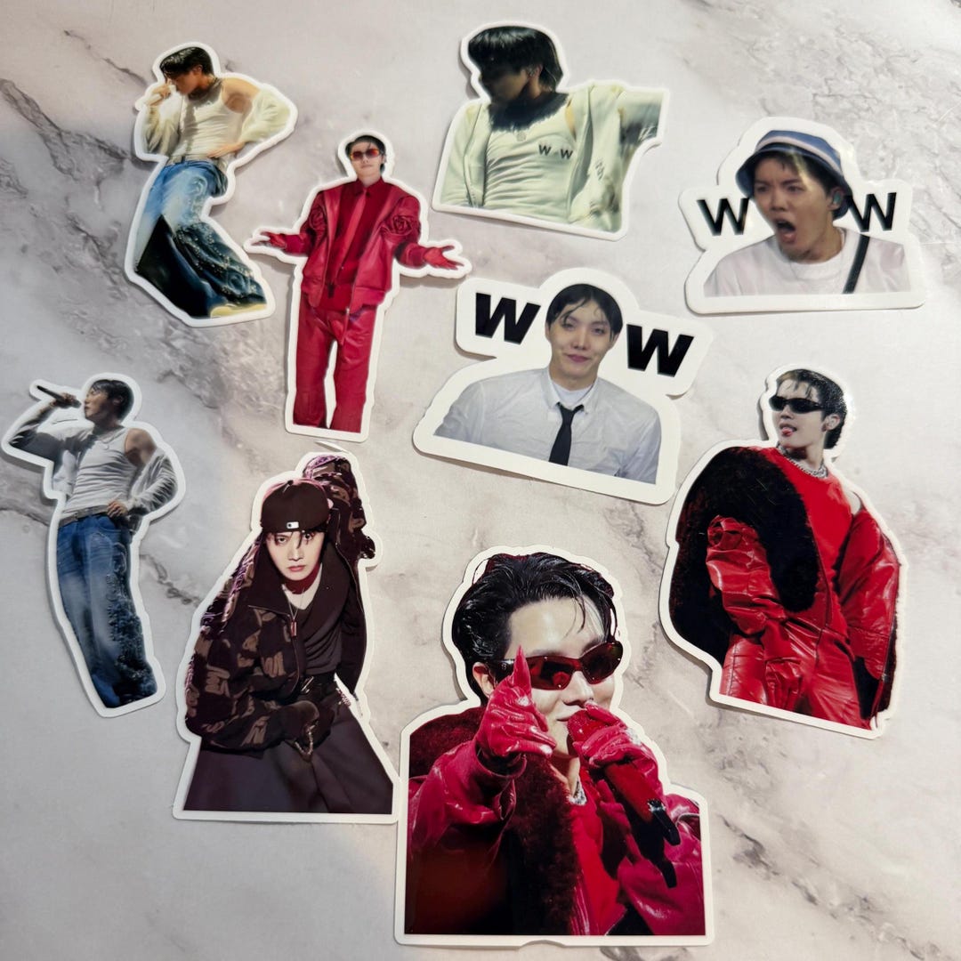 BTS J-hope Hobi Stickers | Hope on the Stage Era and "wow" Themed - Etsy