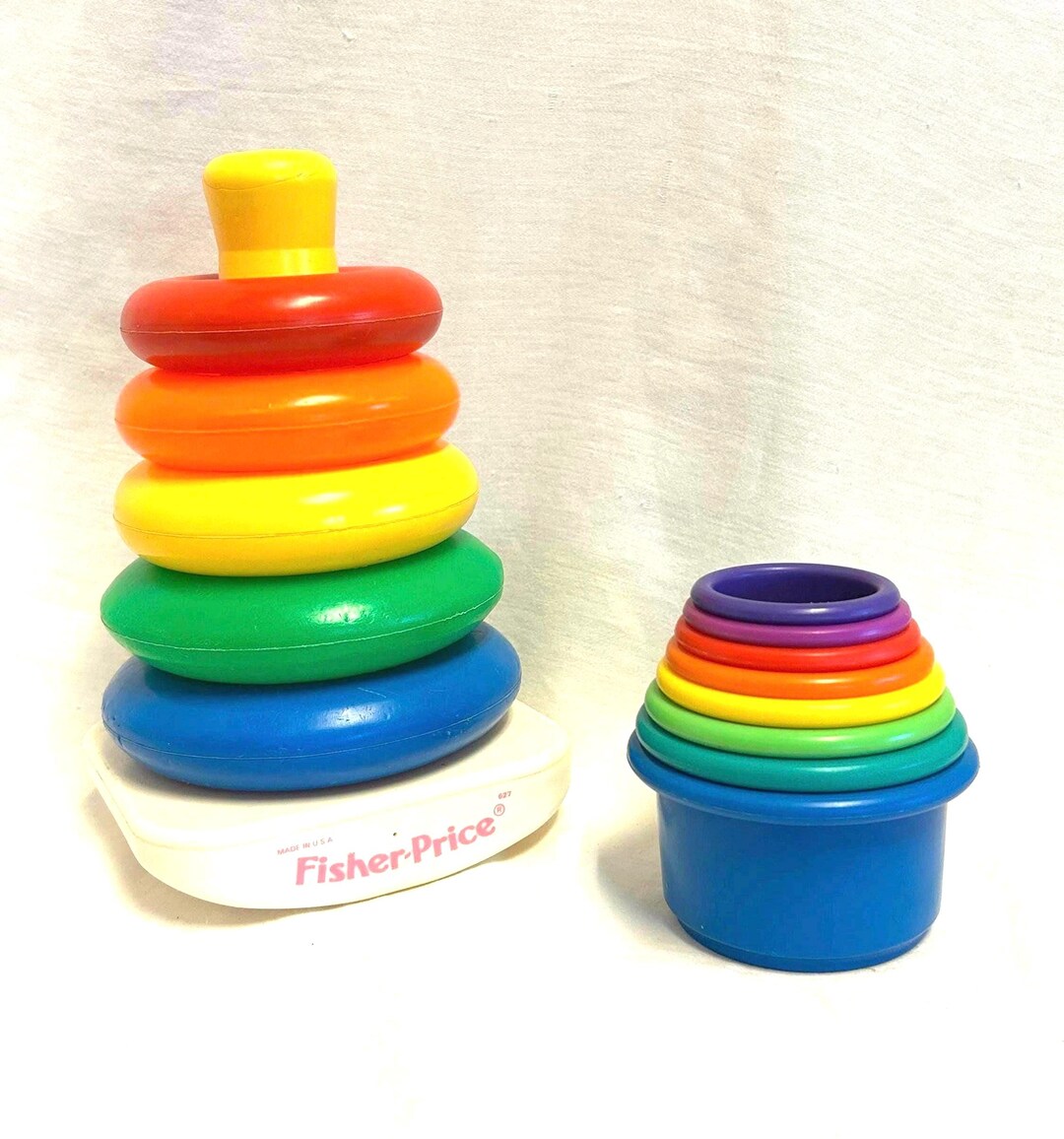 Vintage TOYS - Fisher Price Colorful Stacking RINGS & the First Years ...