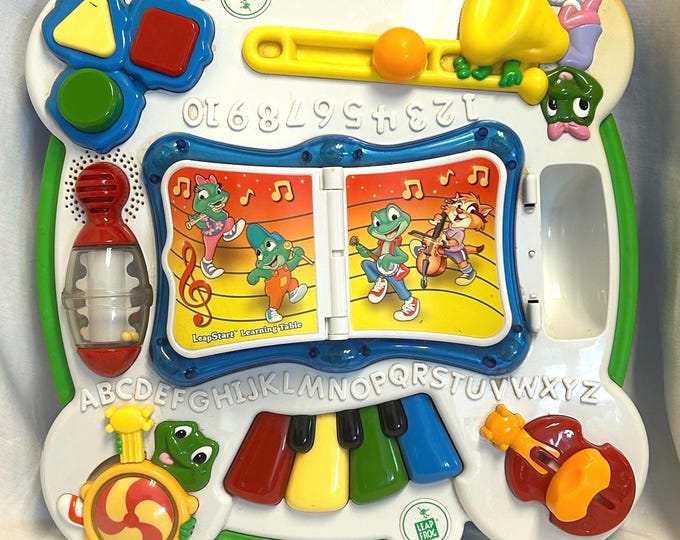 Vintage LEAPFROG Learn and Groove MUSICAL TABLE Interactive Toy Letters ...