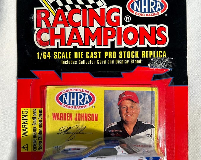 Vintage Die-cast Car WARREN JOHNSON 1997 Edition Racing Champions NHRA ...